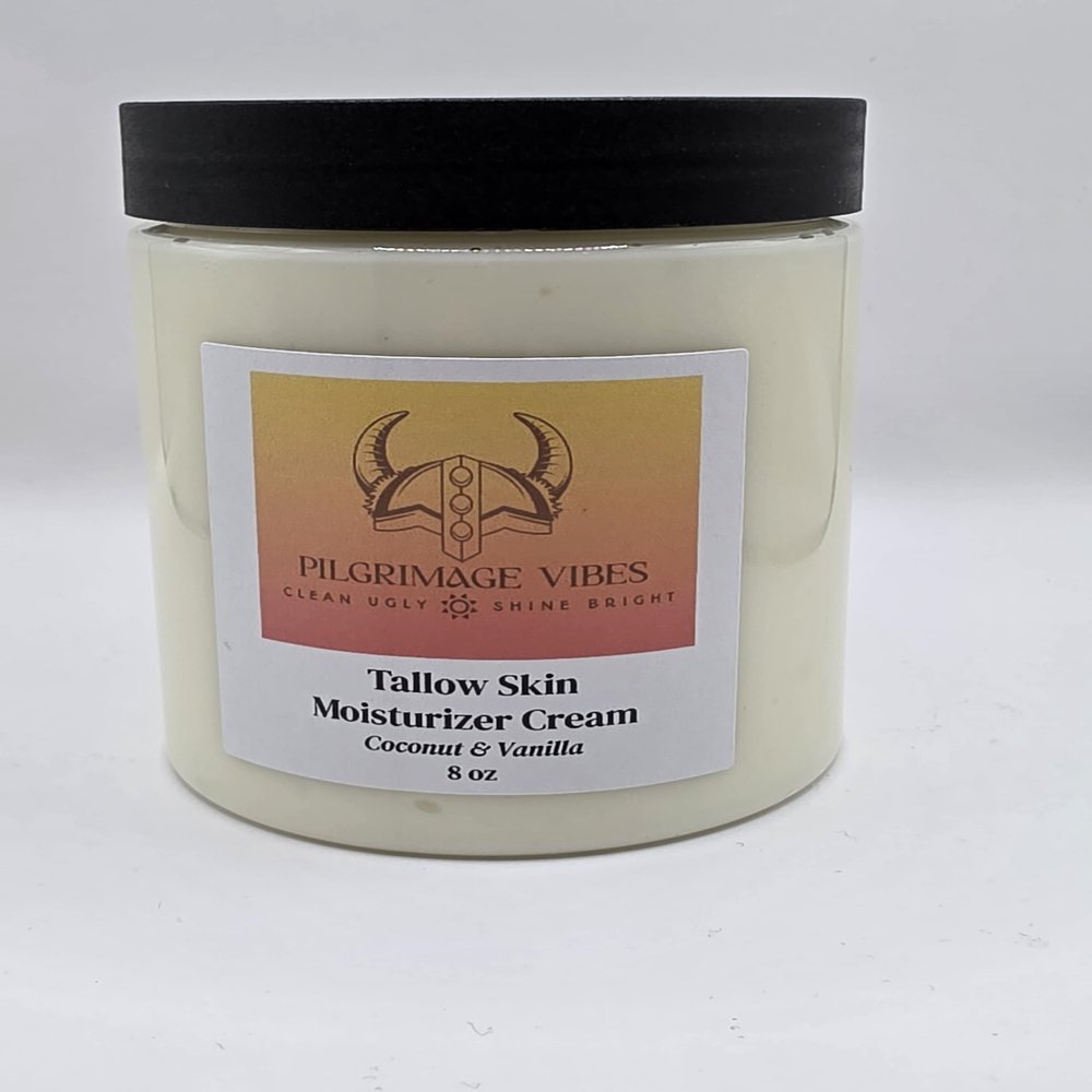 Pilgrimage Vibes Tallow Skin Moisturizer Cream Handmade Grass Fed Beef ...